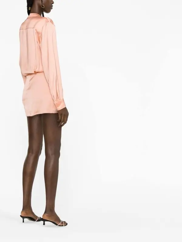 Off-White Twist-detail Shirt Dress