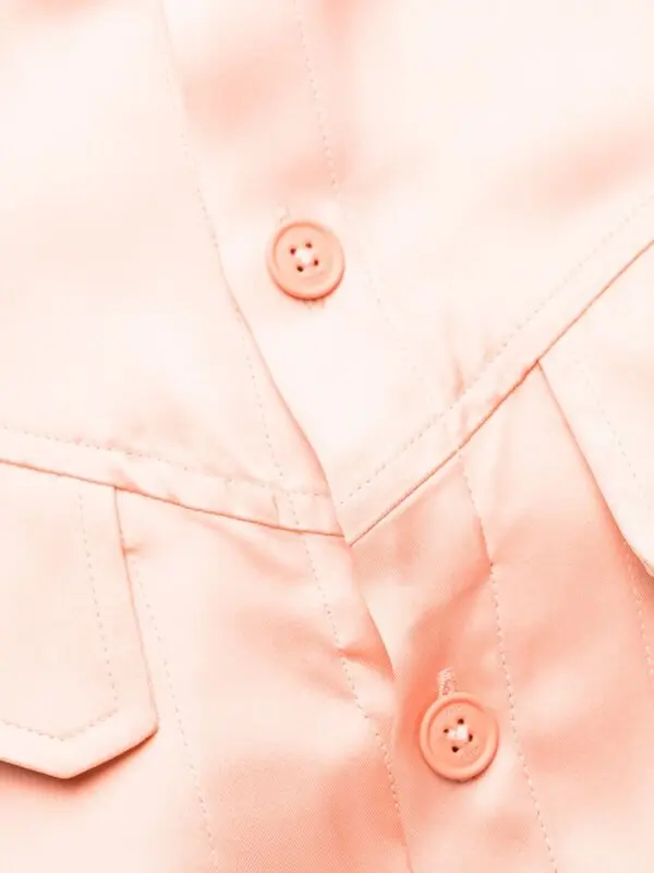 Off-White Twist-detail Shirt Dress