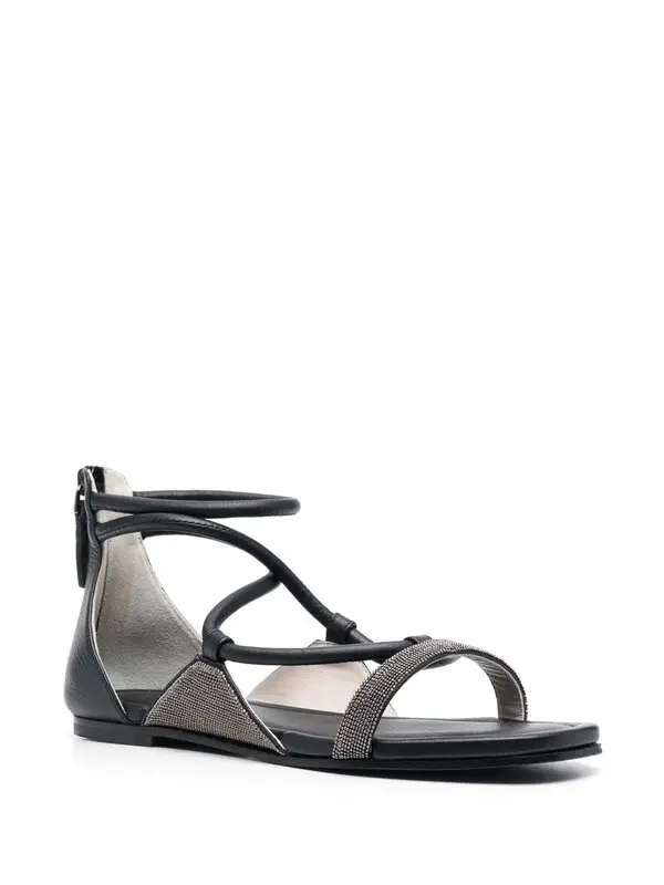 Fabiana Filippi 10mm Open-toe Leather Sandals