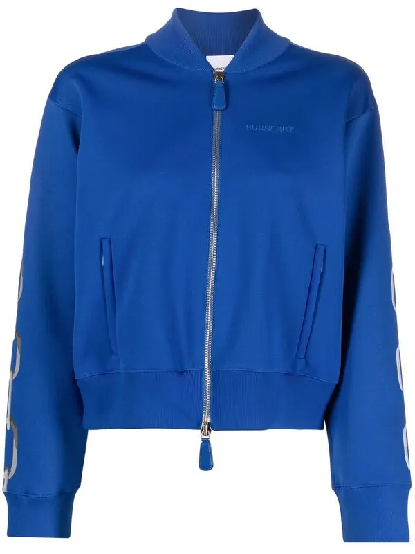 Burberry Chain-print Track Jacket - Blue
