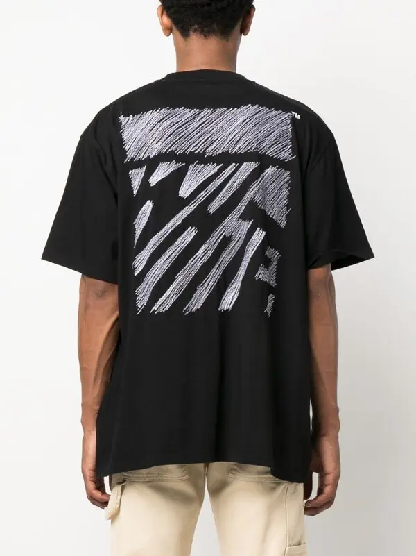 Off-White Scribble Diagonals-print T-shirt