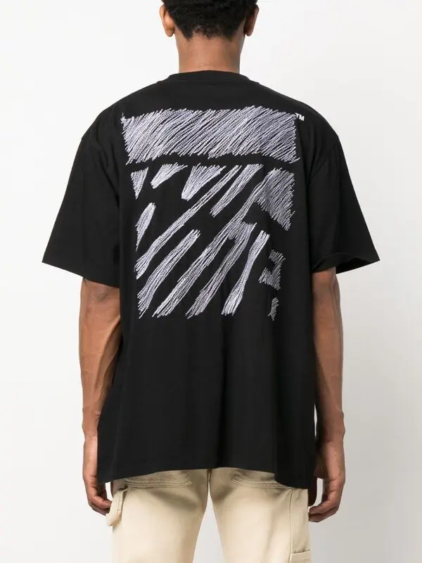 Off-White Scribble Diagonals-print T-shirt