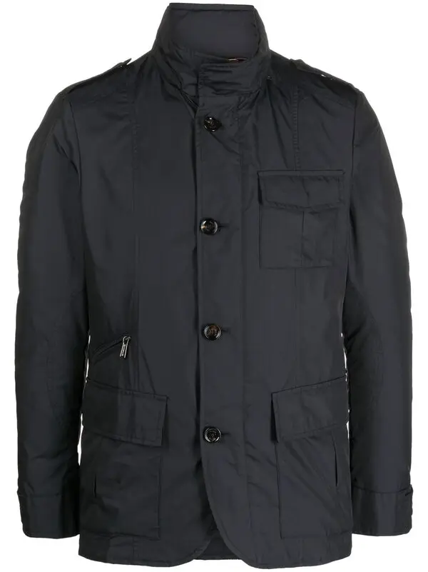 MOORER Porto Lightweight Jacket - Blue