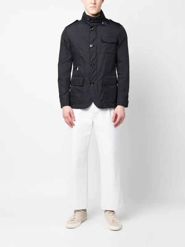 MOORER Porto Lightweight Jacket - Blue