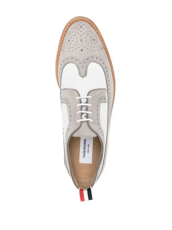 Thom Browne Longwing Spectator Brogues In Grey - 67% Off  display picture 2
