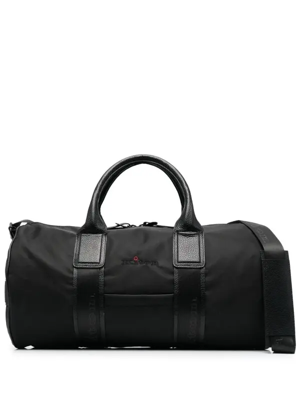 Kiton Logo-strap Travel Bag - Black