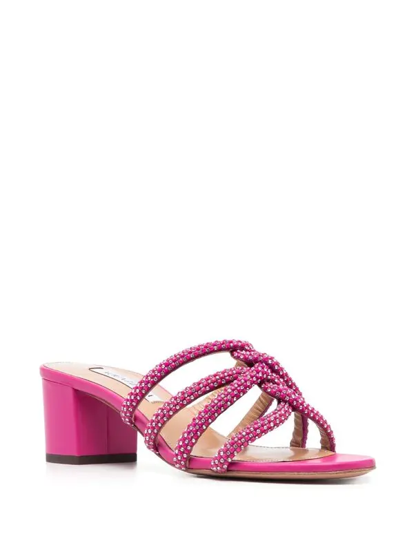 AQUAZZURA 55mm Crystal-embellished Sandals - Pink