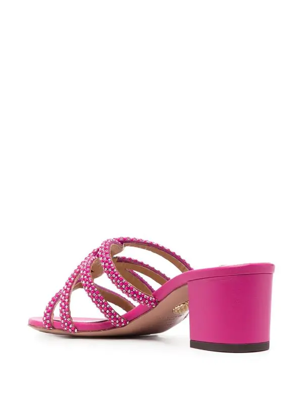 AQUAZZURA 55mm Crystal-embellished Sandals - Pink