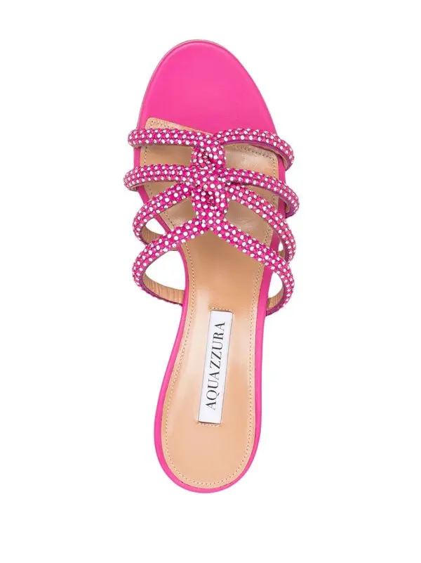 AQUAZZURA 55mm Crystal-embellished Sandals - Pink