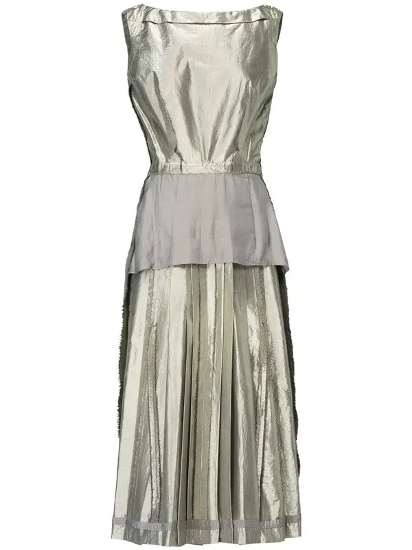 MAISON MARGIELA Work-in-progress Midi Dress - Silver