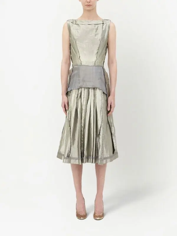 MAISON MARGIELA Work-in-progress Midi Dress - Silver