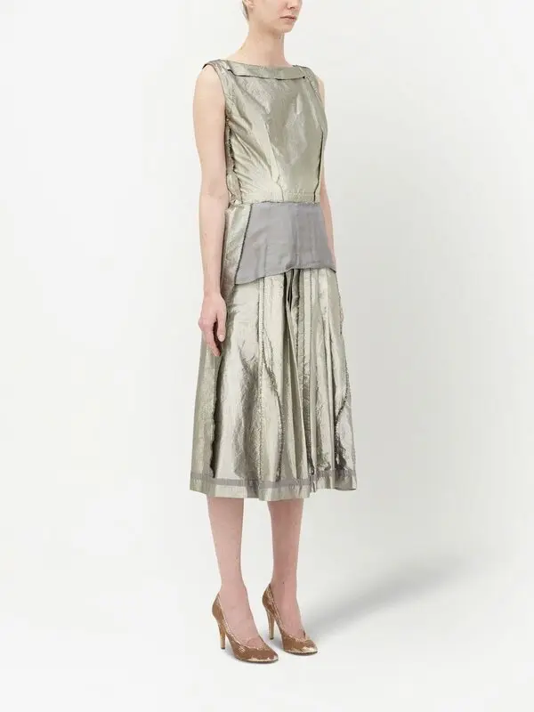 MAISON MARGIELA Work-in-progress Midi Dress - Silver