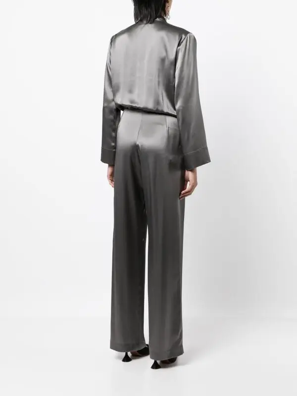 Michelle Mason Tie-front Kimono Jumpsuit