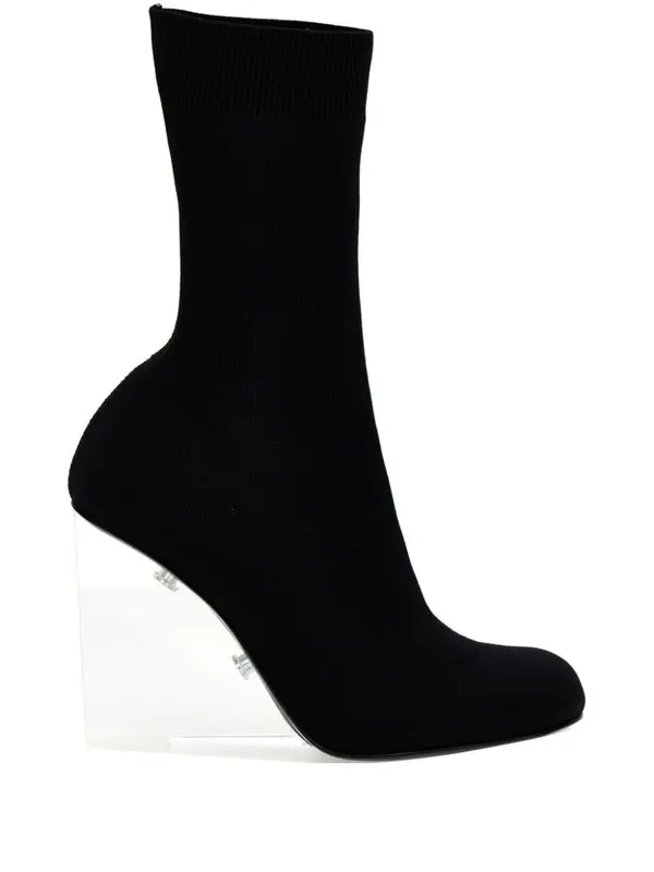 Alexander McQueen 105mm Heeled Slip-on Boots