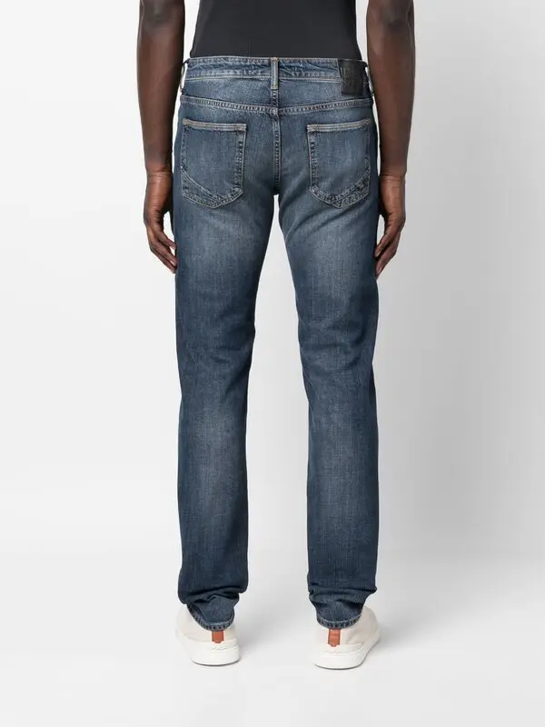 Incotex Straight-leg Jeans With Keyring - Blue