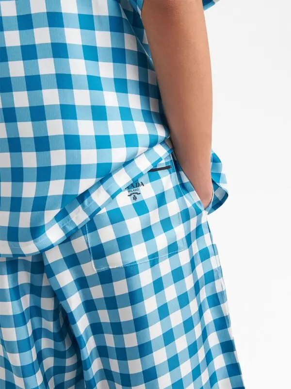 Prada Check-print Bermuda Shorts