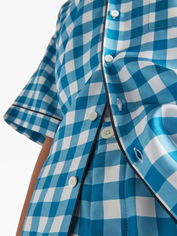 Prada Check-print Bermuda Shorts