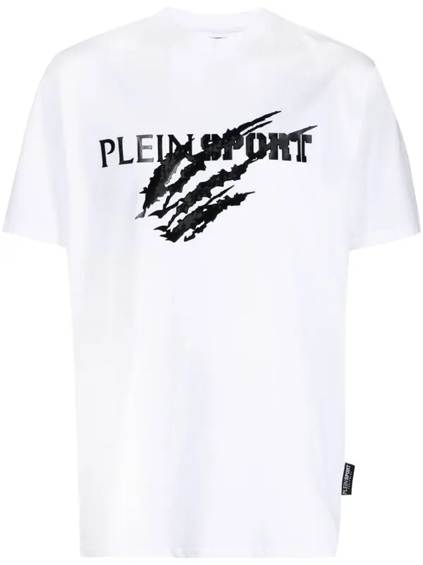 PLEIN SPORT Logo-print Short-sleeve T-shirt - White