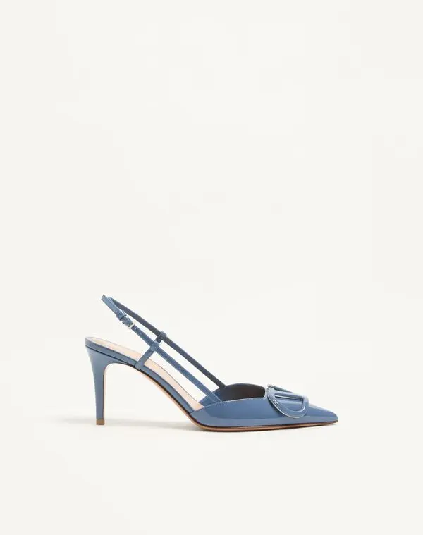 VALENTINO GARAVANI WITH UNDERCOVER Garavani Vlogo Signature Slingback Pumps - Azure