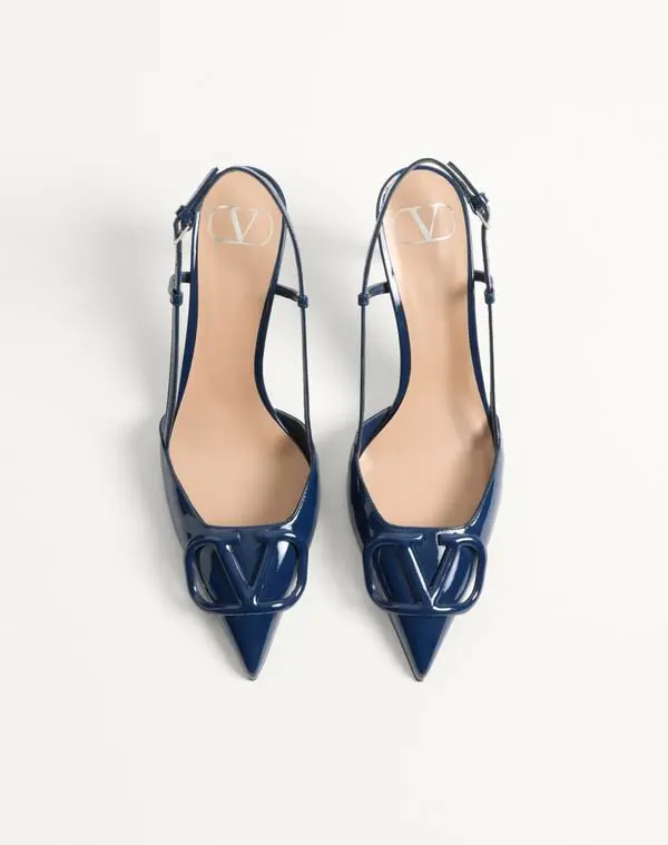 VALENTINO GARAVANI WITH UNDERCOVER Garavani Vlogo Signature Slingback Pumps - Blue