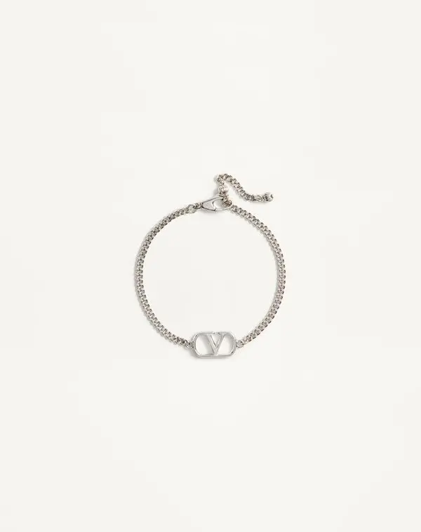 Valentino Garavani Vlogo Signature Metal Bracelet - Transparent