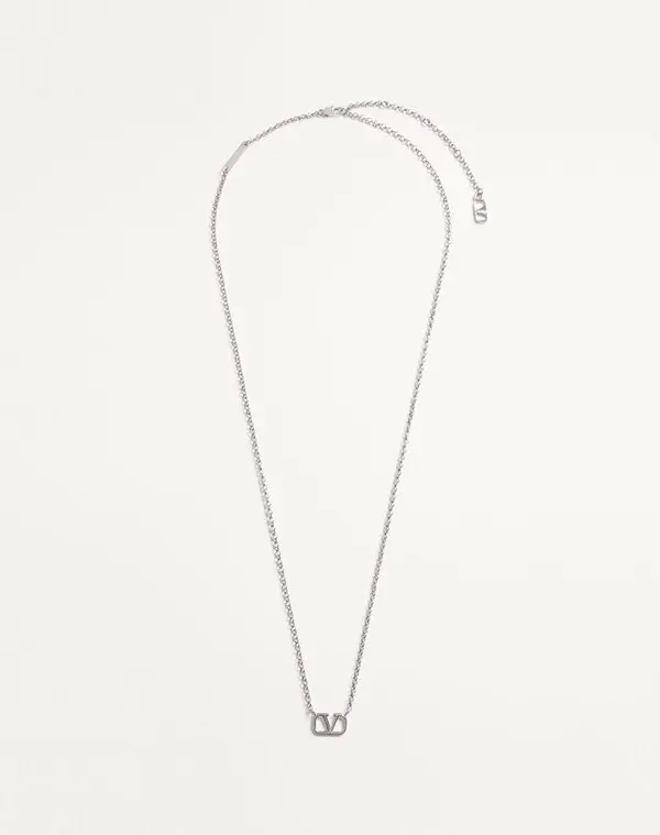 Valentino Garavani Vlogo Signature Chain Necklace - Transparent