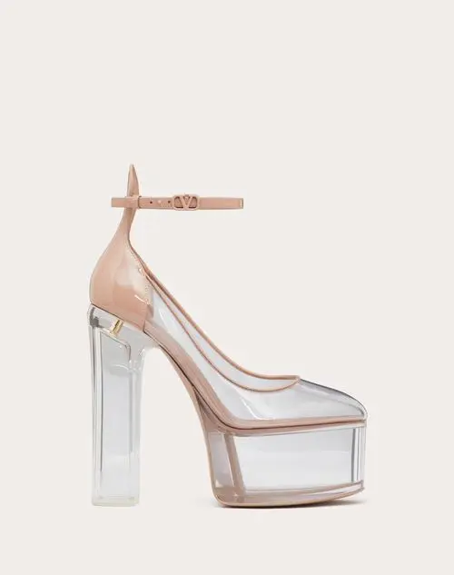 Valentino Garavani Garavani Tan-go Platform Pumps In Polymer Material With Plexi Heel 155mm