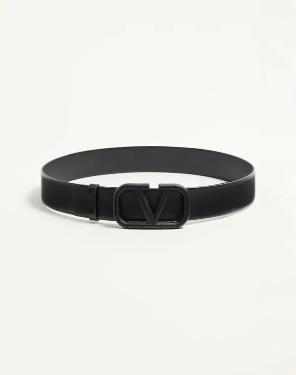 Valentino Garavani Vlogo Signature Belt - Black