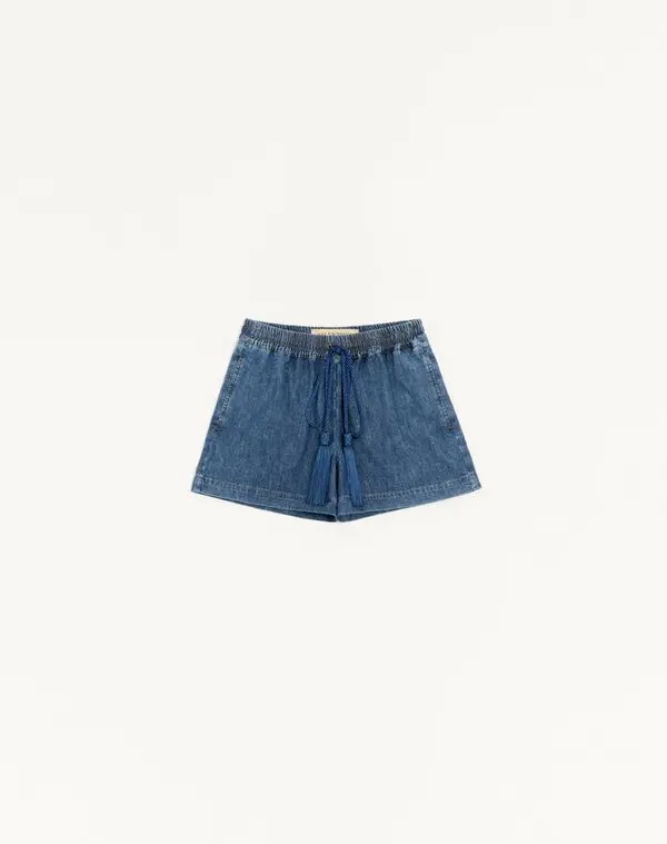 Valentino Garavani Chambray Shorts - Blue
