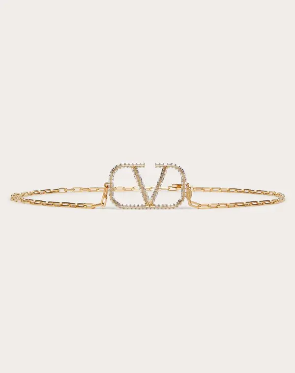 Valentino Garavani Vlogo Signature Chain Belt - Gold