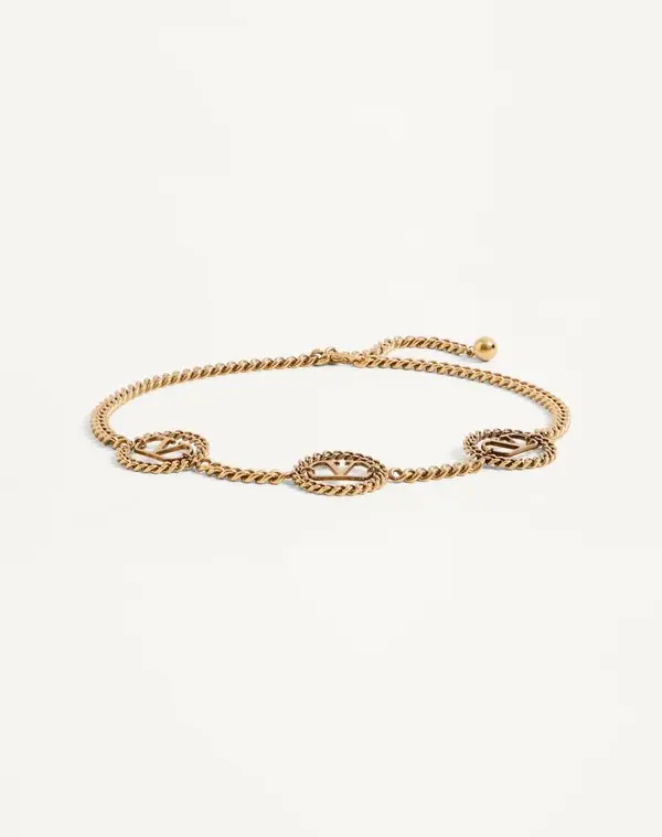 Valentino Garavani Vlogo Signature Chain Belt - Gold