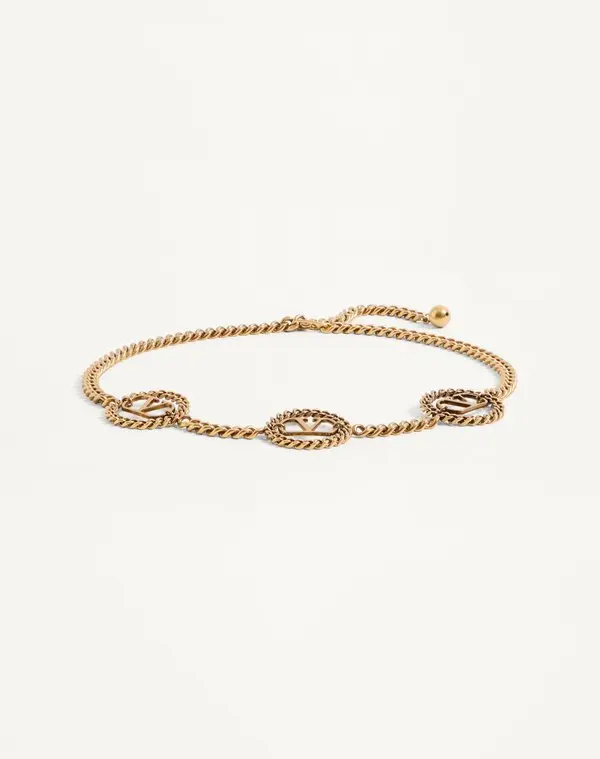 Valentino Garavani Vlogo Signature Chain Belt - Gold