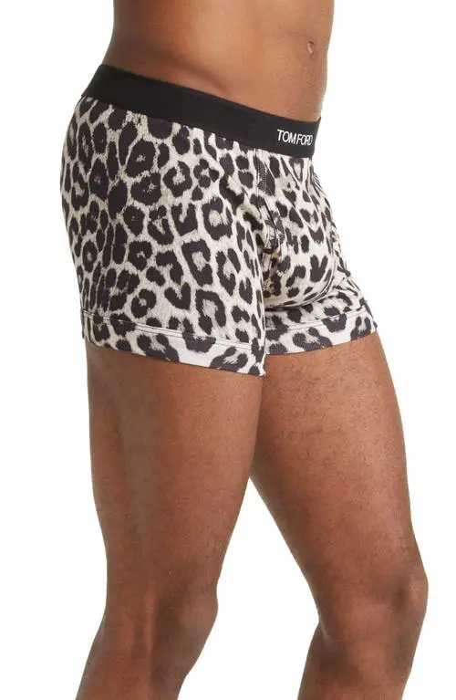 TOM FORD Print Boxer Briefs - Snow Leopard
