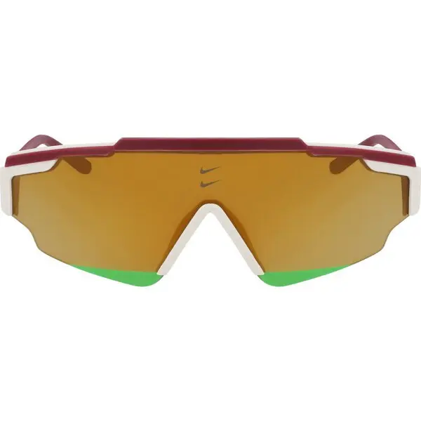 Nike Marquee Edge Shield Sunglasses - Night Maroon/bronze Mirror