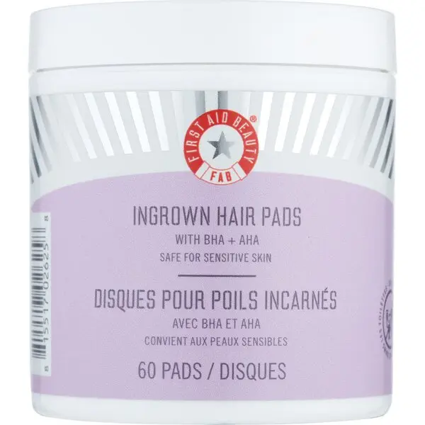 FIRST AID BEAUTY Ingrown Hair Pads With Bha & Aha - No Color