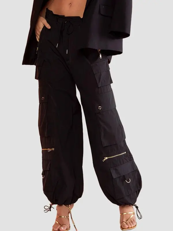 Cynthia Rowley Relaxed Nylon Cargo Pants