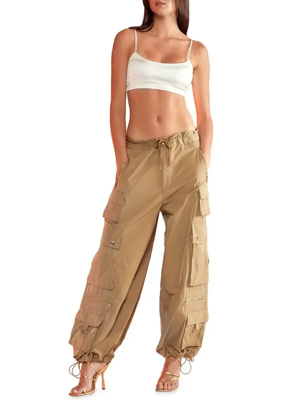 Cynthia Rowley Relaxed Nylon Cargo Pants