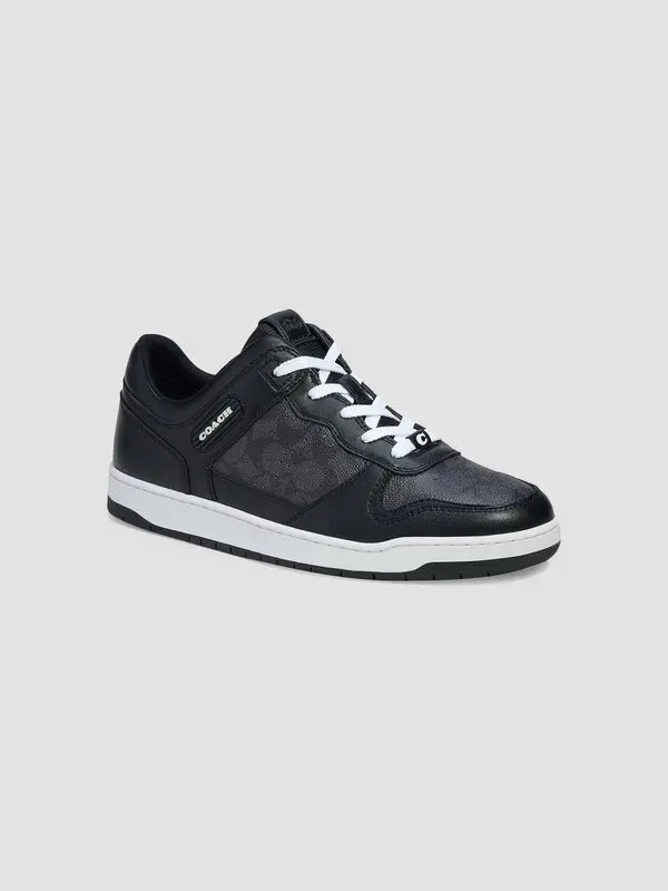 COACH Signature Leather Monogrammed Sneakers