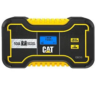 CATERPILLAR Cat Professional 10 Amp Battery Charger/ Battery Maintainer - One-color