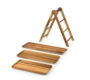 TOSCANA Mlb 3-tiered Serving Ladder