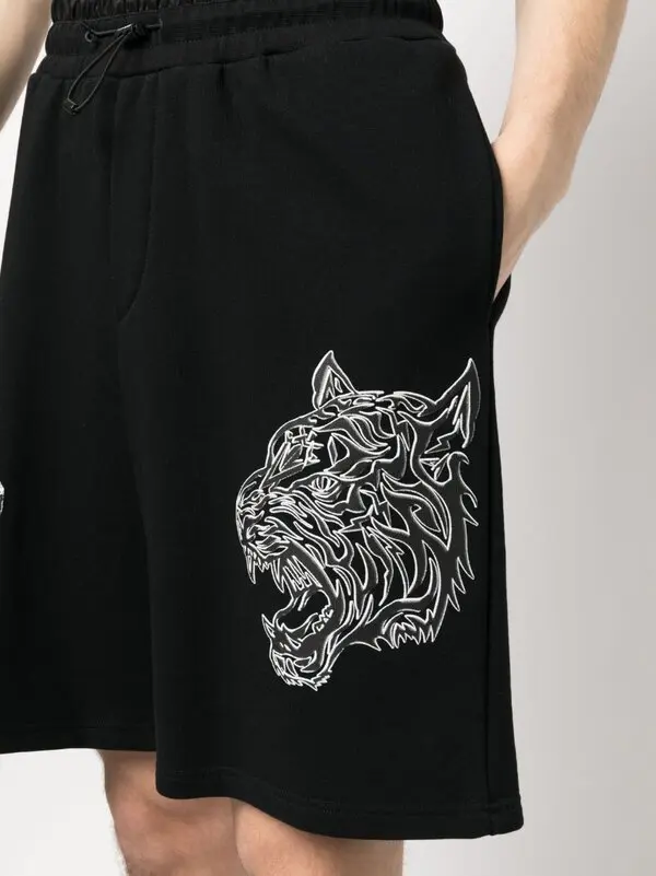 PLEIN SPORT Tiger Print Shorts