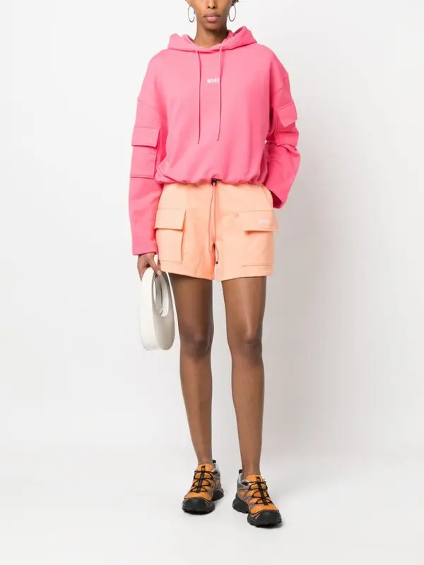 MSGM Jersey-knit Mini Shorts
