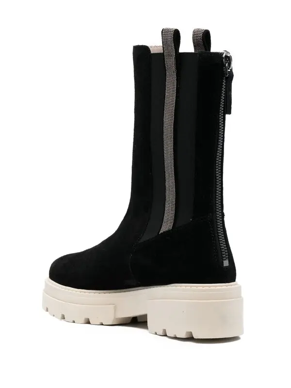 Fabiana Filippi Suede Chelsea Boots - Black