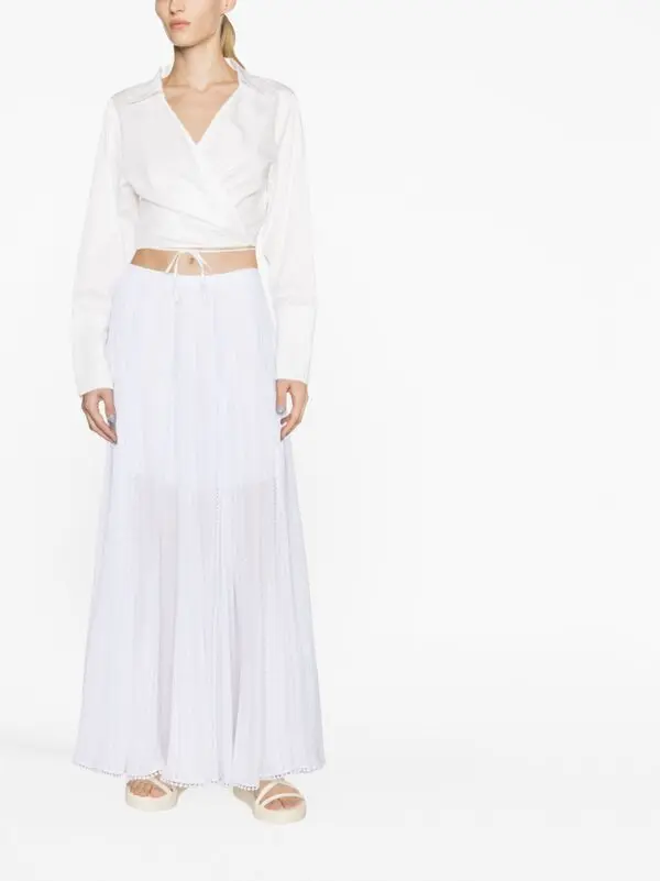 Charo Ruiz Ibiza Norma Fluted Maxi Skirt