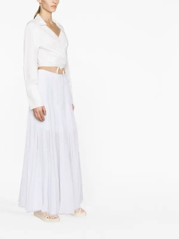 Charo Ruiz Ibiza Norma Fluted Maxi Skirt