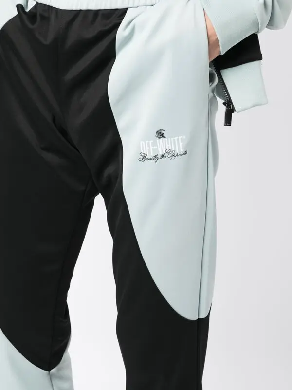 Off-White Logo-motif Colour-block Track Pants