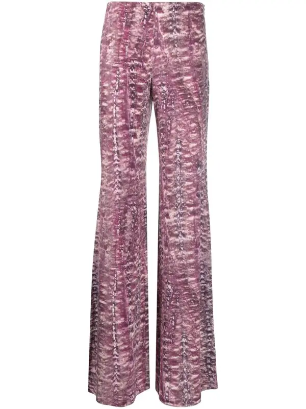 Alberta Ferretti Graphic-print Trousers