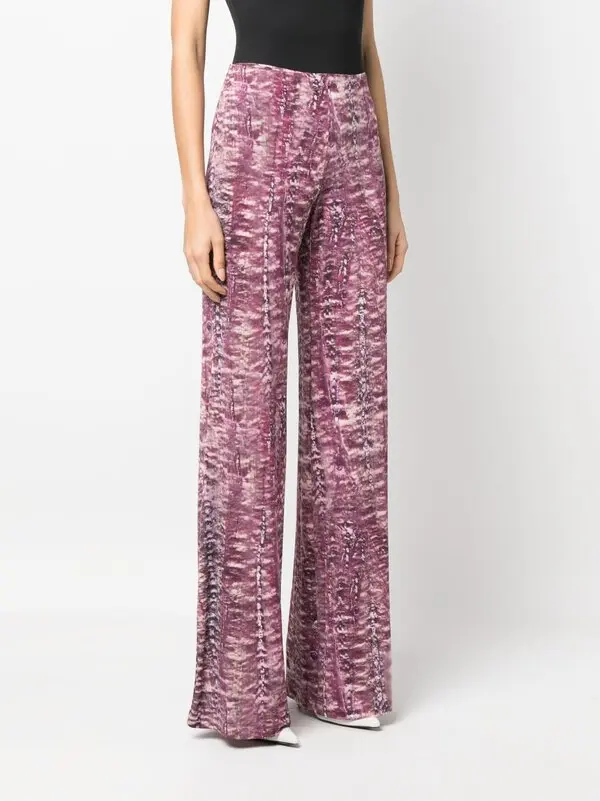 Alberta Ferretti Graphic-print Trousers