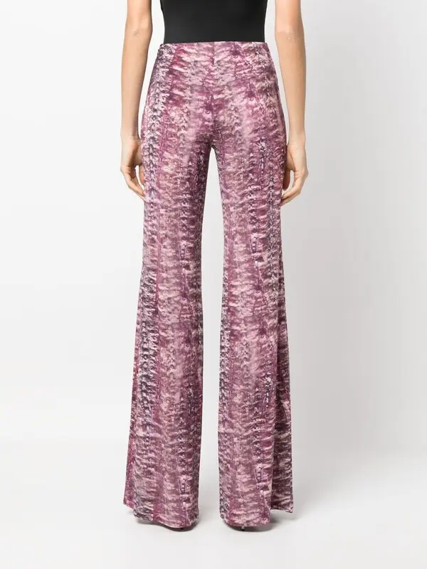 Alberta Ferretti Graphic-print Trousers