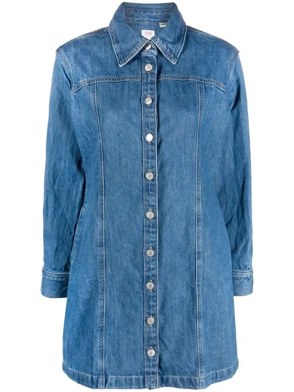 LEVI'S Long-sleeve Mini Dress - Blue
